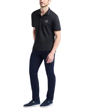 Robert Graham Monkey Business Short Sleeve Knit Polo Shirt