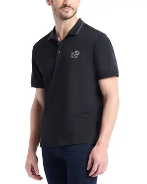 Robert Graham Monkey Business Short Sleeve Knit Polo Shirt