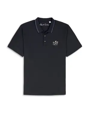 Robert Graham Monkey Business Short Sleeve Knit Polo Shirt