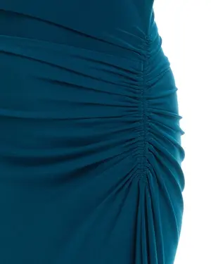 Aqua Ruched Dress - Mallard