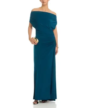 Aqua Ruched Dress - Mallard