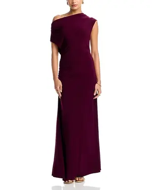 Aqua Ruched Dress - Navy