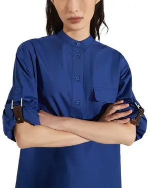 Max & Co. Mcofinezza Poplin Dress - Navy