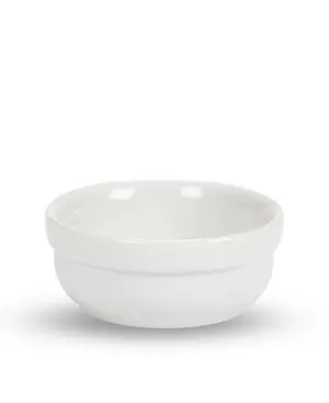 PILLIVUYT Stackable 2.5 Oz Sauce Shell, Set Of 6 - White