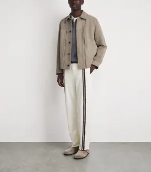 Rag & Bone Suede Panelled Jacket - Beige
