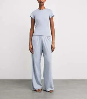 LESET Cotton Nando Relaxed Sweatpants - Blue