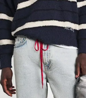 PICANTE Cotton-blend Shaggy Stripe Sweater
