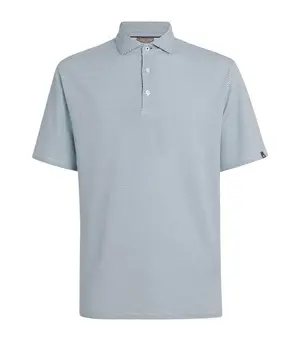 Kjus Pima Cotton Printed Hollow Polo Shirt