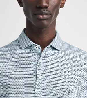 Kjus Pima Cotton Printed Hollow Polo Shirt