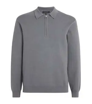 Rag & Bone Cotton Quarter-zip Polo Shirt