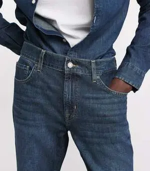 7 For All Mankind The Straight Jeans - Blue