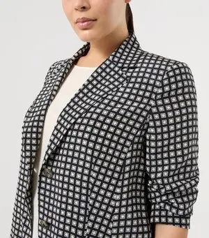 Marina Rinaldi Silk Single-breasted Blazer
