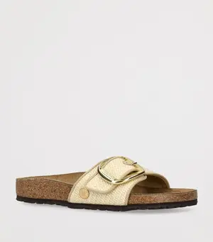 BIRKENSTOCK Madrid Big Buckle Raffia Sandals