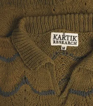 KARTIK RESEARCH Cotton Knitted Rugby Sweater