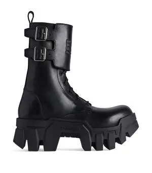 Women's Combat Black Boots