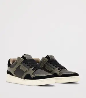 ALLSAINTS Leather Regan Plus Low-top Sneakers - Black