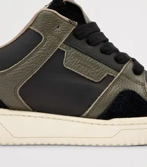 ALLSAINTS Leather Regan Plus Low-top Sneakers - Black