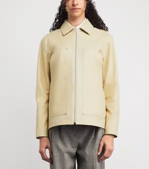 Rag & Bone Sid Leather Jacket - Beige