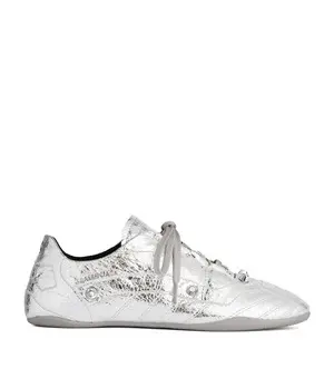 Balenciaga Gold Tone Sneakers For Women