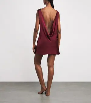 Kiki De Montparnasse Silk Mini Dress - Red