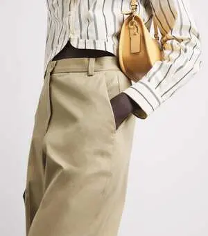 Claudie Pierlot Cotton Straight Trousers