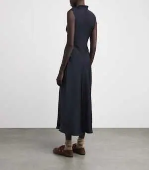 Claudie Pierlot Satin Maxi Dress - Blue