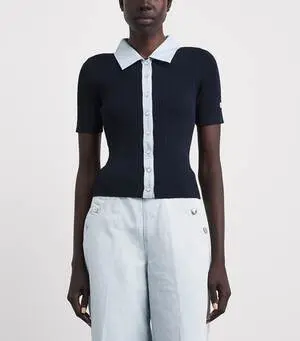 Claudie Pierlot Rib-knit Top