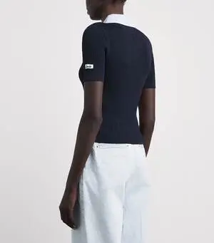 Claudie Pierlot Rib-knit Top