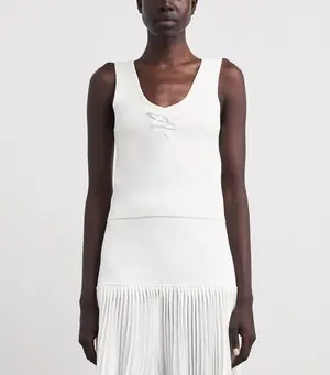 Claudie Pierlot Knit Tank Top With Bow Detail