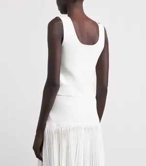 Claudie Pierlot Knit Tank Top With Bow Detail
