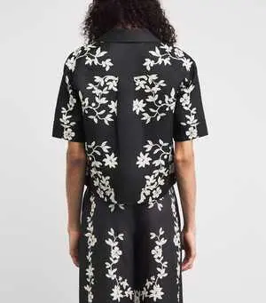 Claudie Pierlot Cropped Floral Shirt