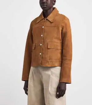 Claudie Pierlot Suede Shirt Jacket - Brown