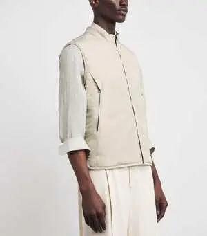 Corneliani Reversible Padded Gilet - Beige