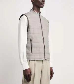 Corneliani Reversible Padded Gilet - Grey