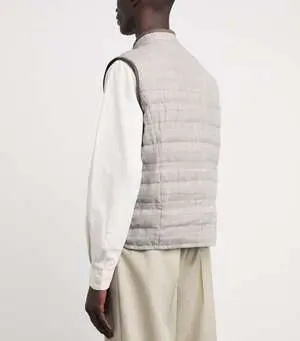 Corneliani Reversible Padded Gilet - Grey