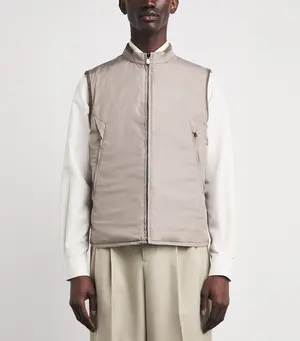 Corneliani Reversible Padded Gilet - Grey