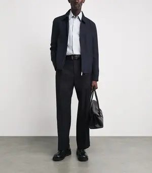 Corneliani Zip-up Jacket - Navy