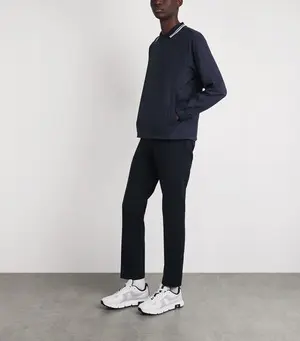 J. Lindeberg Crewneck Windbreaker Sweatshirt