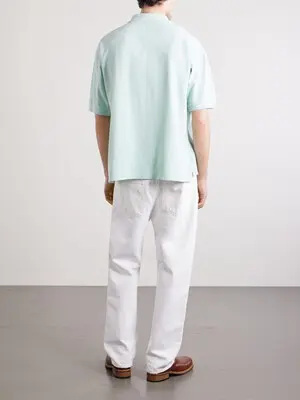 Visvim Mondo Logo-embroidered Cotton-piqué Polo Shirt