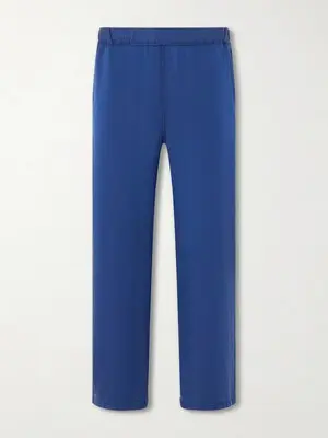 REMI RELIEF Straight-leg Silk And Cotton-blend Trousers