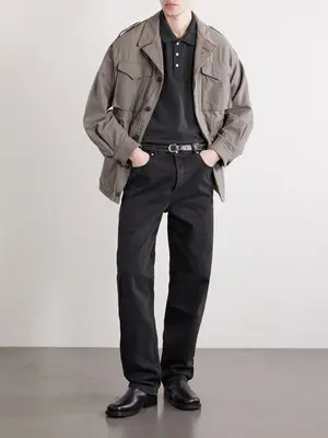 Visvim Mondo Logo-embroidered Cotton-piqué Polo Shirt