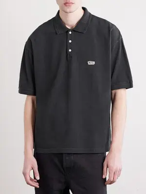 Visvim Mondo Logo-embroidered Cotton-piqué Polo Shirt