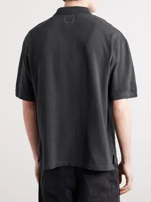 Visvim Mondo Logo-embroidered Cotton-piqué Polo Shirt