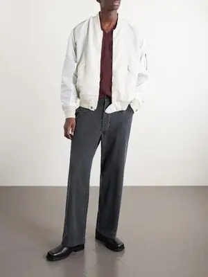 REMI RELIEF Straight-leg Cotton-twill Trousers