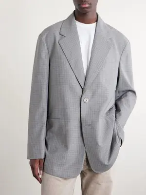 Our Legacy Industry Checked Grain De Poudre Blazer