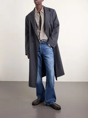 Our Legacy Plough Checked Cotton And Silk-blend Shirt