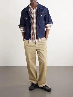 CORRIDOR Driftwood Checked Cotton Shirt