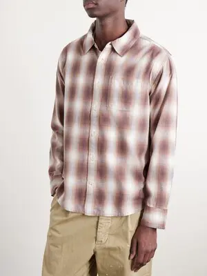 CORRIDOR Driftwood Checked Cotton Shirt