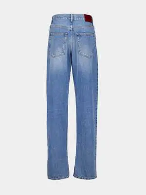 Gucci Light Wash Denim Pant With Label