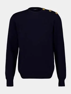 Balmain Knit Jumper - Blue